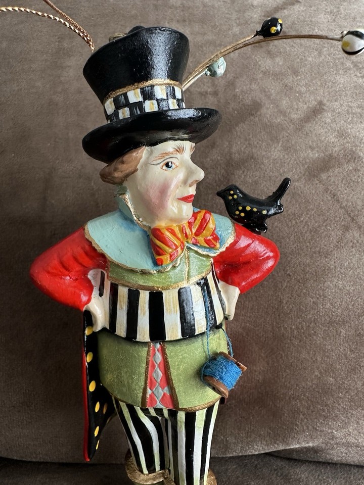 MacKenzie-Childs Alice in Wonderland Mad Hatter Christmas Ornament | eBay