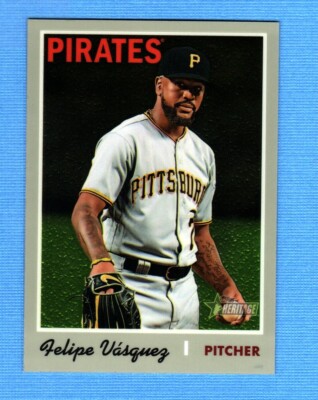 2019 Topps Heritage Chrome #THC460 Felipe Vasquez Pirates 7/999 | eBay