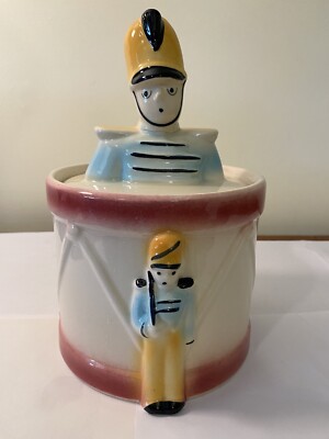 Vintage Ceramic Drum Major Drummer Boy Cookie Jar Shawnee Pottery Co ...