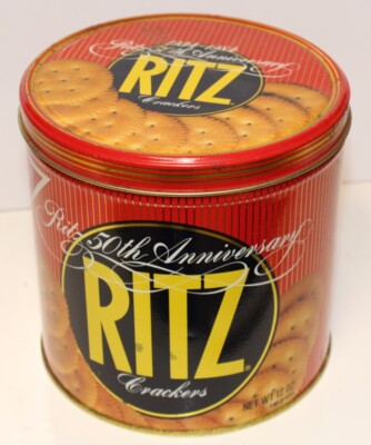 Ritz Crackers 50th Anniversary (1934 - 1984); collectible tin, good ...