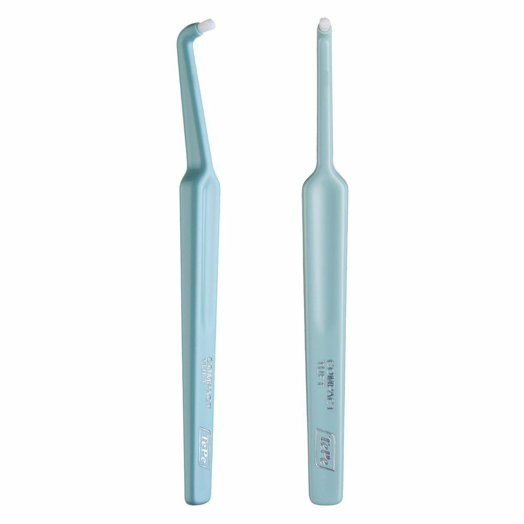 TePe Compact Single Tufted Toothbrush Kids Implants Dentures Braces ...