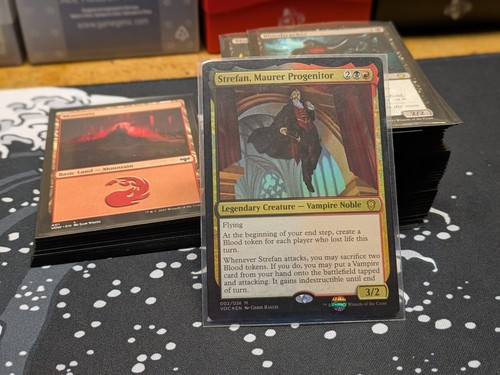 MTG Vampire Tribal EDH Commander Deck Strefan Maurer Progenitor Ready ...