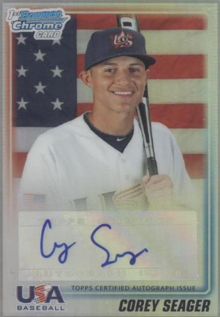 2010 Bowman Draft Picks & Prospects - USA Team Autograph Corey Seager # ...