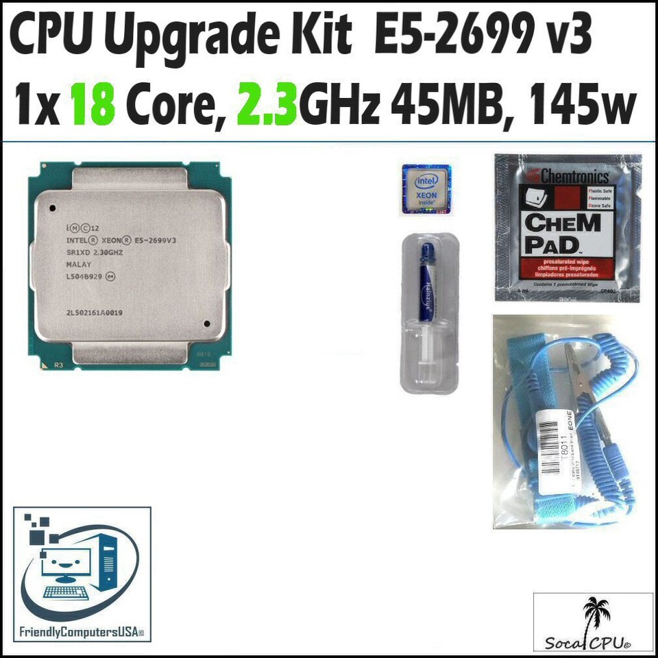 HP Z440,Z640, Z840 Workstation CPU Processor Upgrade kit to 18 Core E5 ...