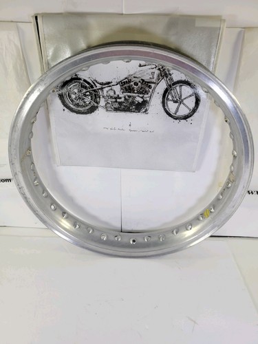 Vintage Akront Aluminum Rim 19 X 3 " Cafe Racer Triumph Harley Chopper ...