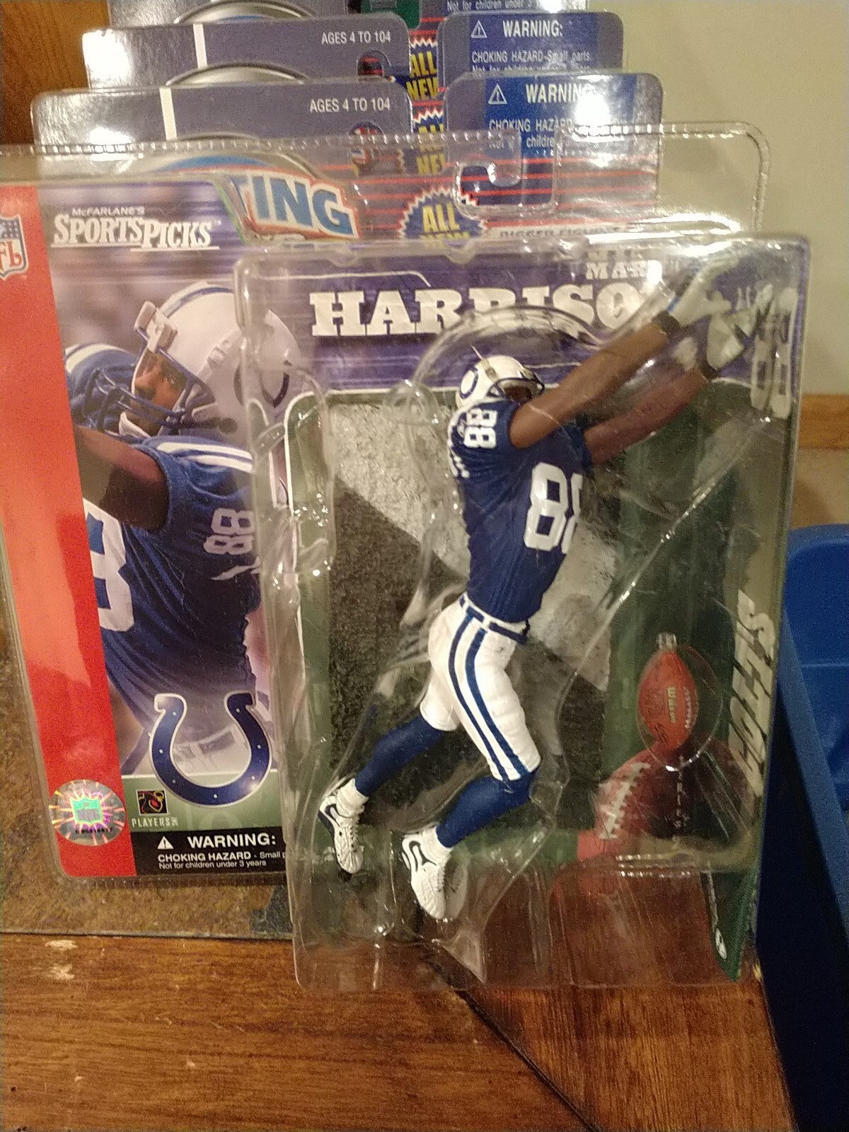 NFL Sports Picks Series 2 Marvin Harrison Colts Figure [Blue Jersey ...