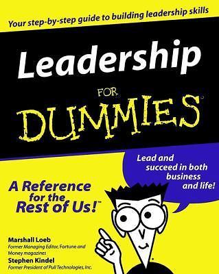 Leadership for Dummies by Loeb, Marshall; Kindel, Stephen 9780764551765 ...