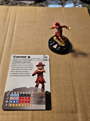 Heroclix DC Notorious set Scarecrow #018 Common figure w/card | eBay