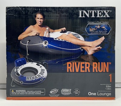 Intex River Run 1 Person Inflatable Tube Raft Float for Lake, Pool or ...