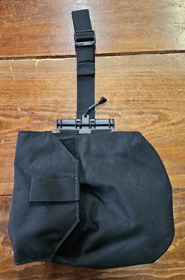 FirstSpear Tubes gas mask pouch Black 6/9 MOLLE leg drop belt side opn ...