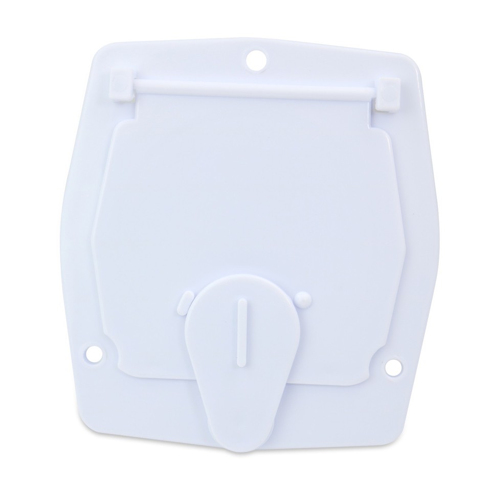 RV Camper Power Cord Hatch/ Cover White Sun Fade Protected 9W | eBay