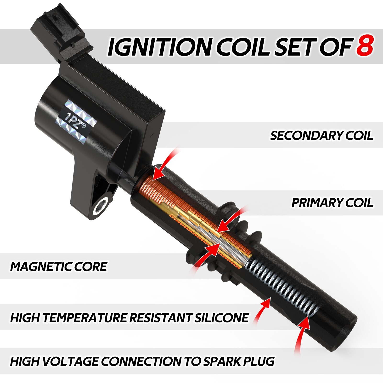 8x OEM Motorcraft DG511 Ignition Coils For Ford F150 Explorer ...