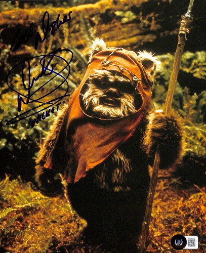 Warwick Davis Wicket the Ewok Star Wars ROTJ Signed 8x10 Photograph ...