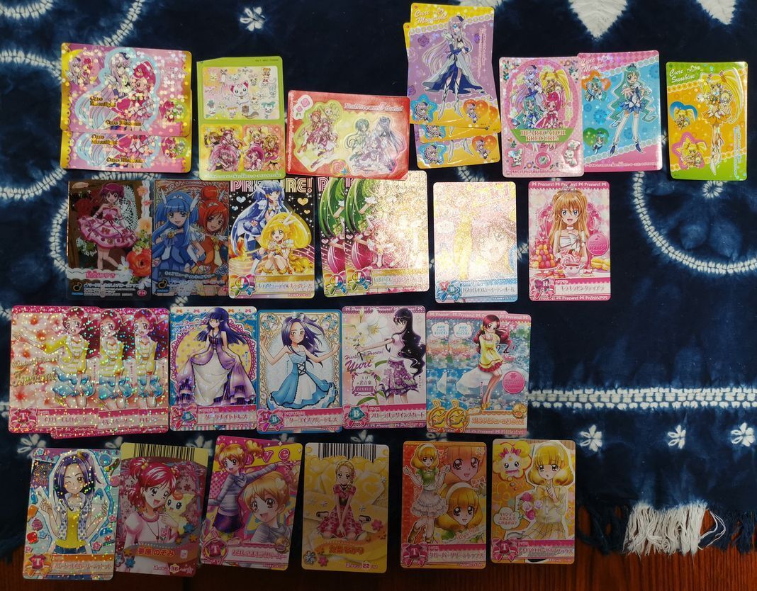 Precure Cards 17 Types, 21 Pieces, 7 Types Of Stickers, 10 Pieces Set ...