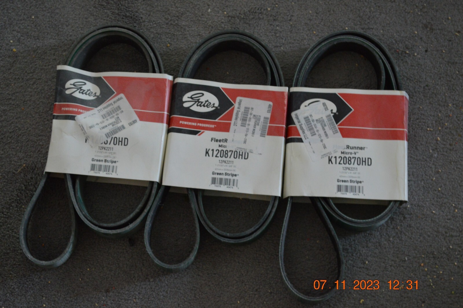 Serpentine Belt-Fleetrunner Heavy Duty Micro-V Belt fits 09-11 ProStar ...