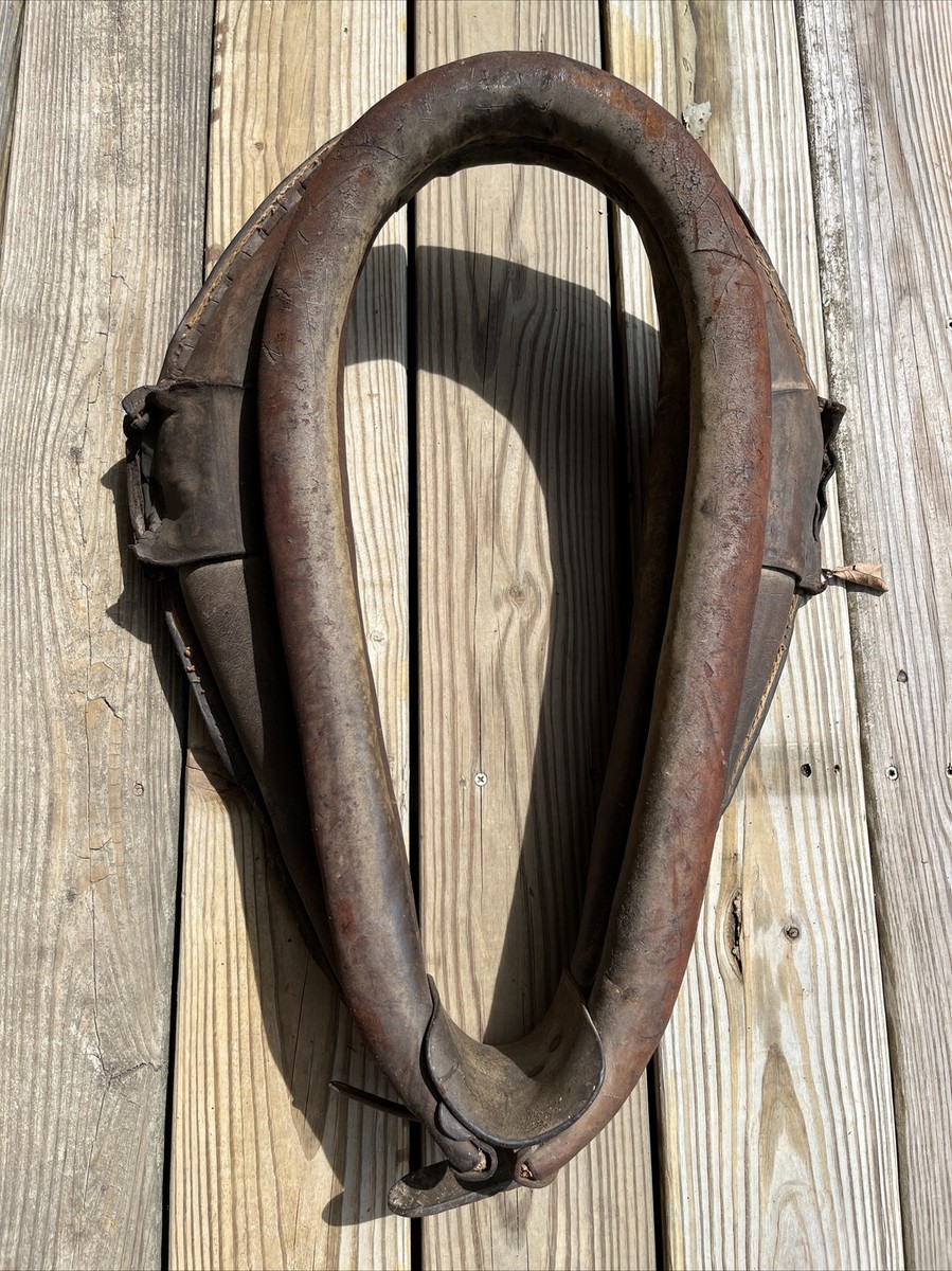 Vintage Leather Horse Collar Antique Leather Horse Collar. Equestrian