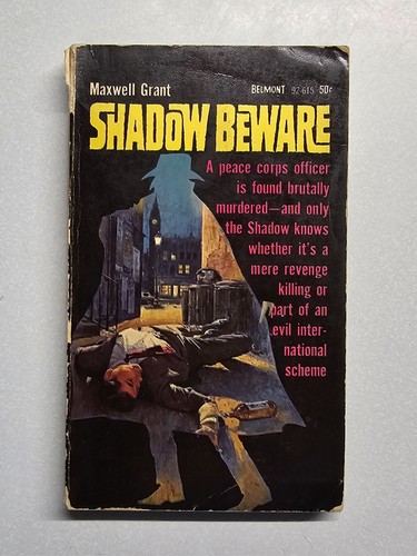 SHADOW BEWARE by Maxwell Grant - 1965 Belmont Paperback Book Acceptable ...