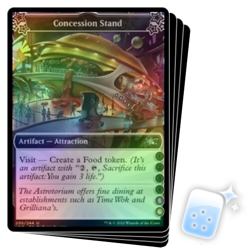 FOIL CONCESSION STAND (5/6) X4 Unfinity Magic MTG MINT CARD | eBay