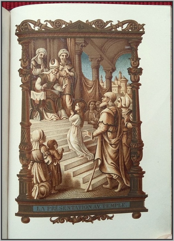 ⚜ (1884) Book of Hours ⚜ CHROMOLITHOGRAPHS ⚜ ENGRAVED ⚜ Antique ...