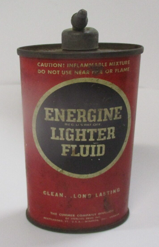 Vintage Energine Lighter Fluid Tin. Original. Empty | eBay