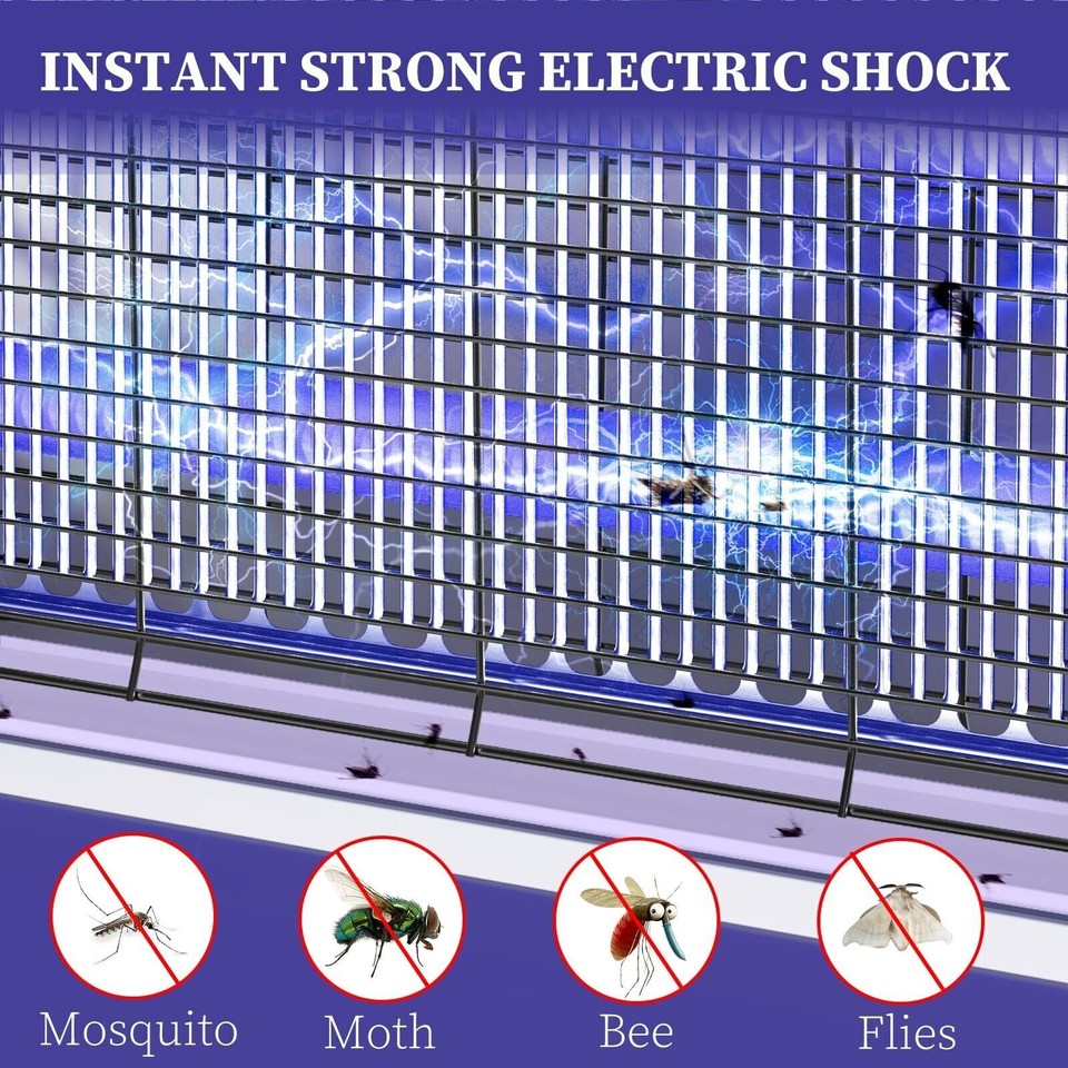 Electric Bug Zapper 3200V Mosquito Zapper Killer,w/Hanging Chain LED ...