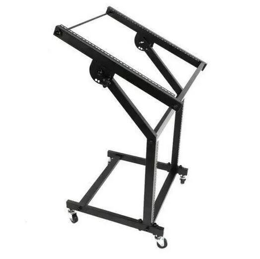 19U Studio DJ Rack Stand Cart for Network Mixer Music Audio Equipment ...