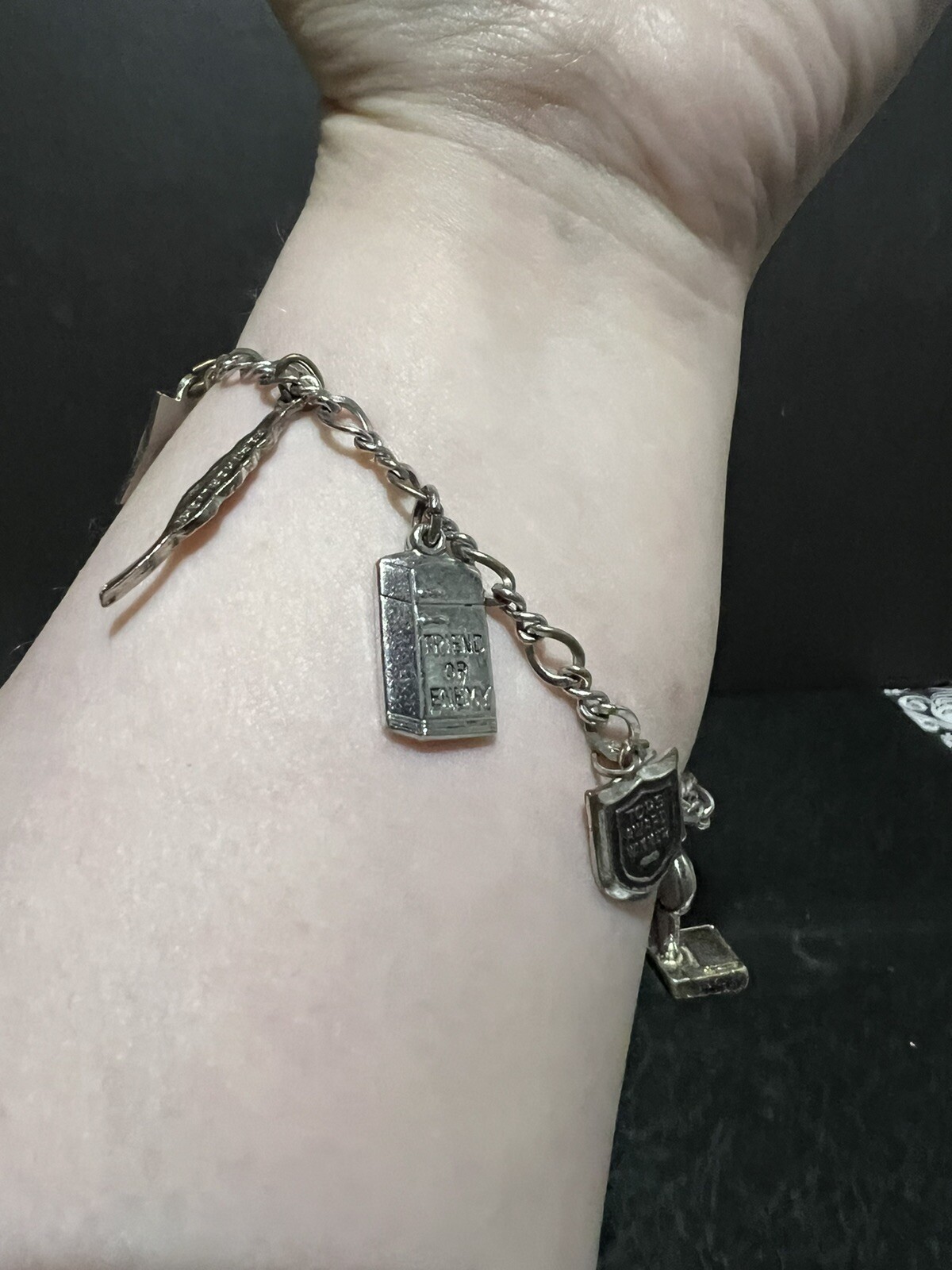 TOPS CHARM BRACELET Weight Loss Program Silver Tone 7… - Gem