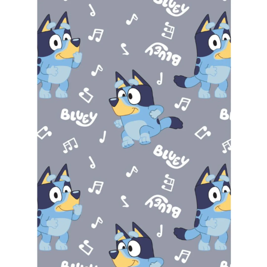 BLUEY Grey Fleece Blanket | eBay