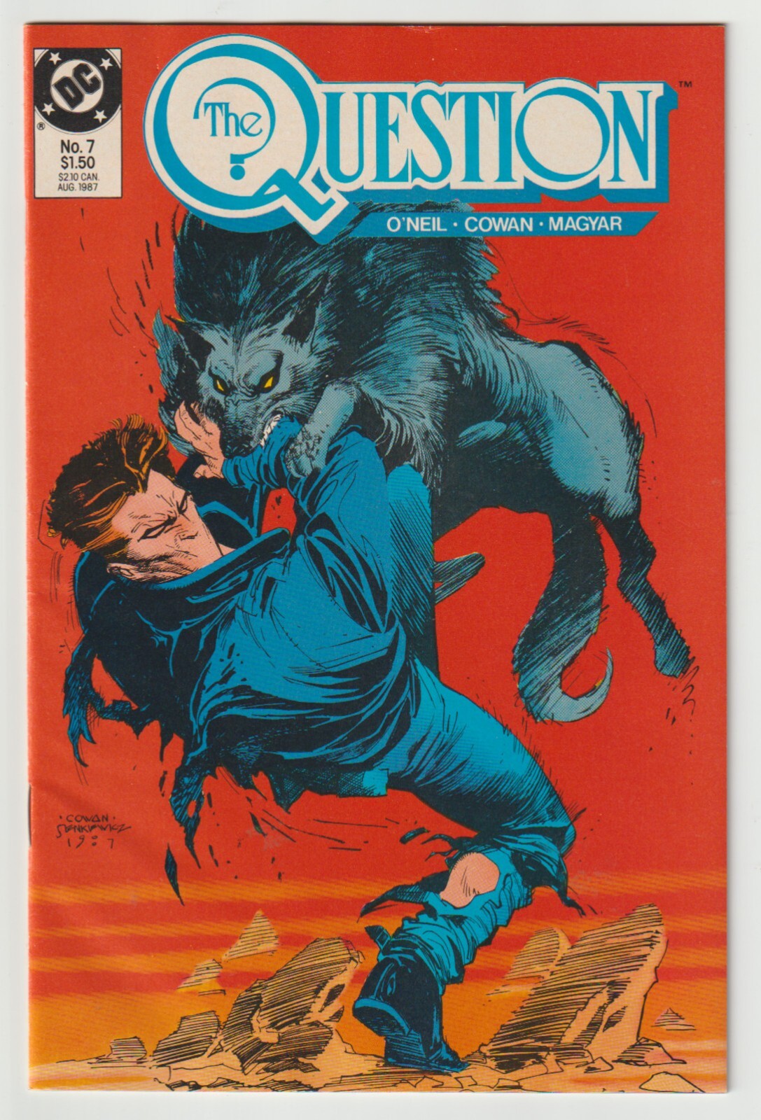 1987 DC Comics THE QUESTION #7 Comic Book DENNIS O'NEILL Bill ...
