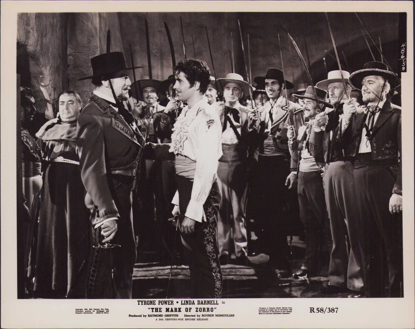 8x10 Original Photo Tyrone Power in The Mark of Zorro (1940 film) 58RR ...