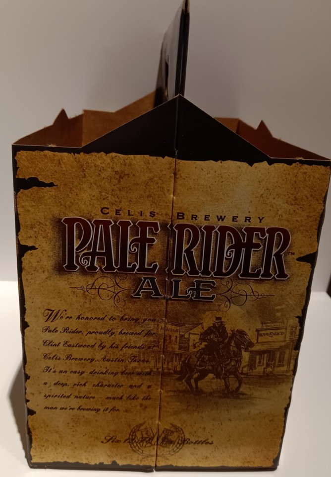 PALE RIDER ALE Six Pack Holder CLINT EASTWOOD Celis Brewery | eBay