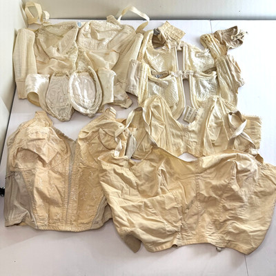 Antique Lingerie Foundation Garments Lot Corsets Bras Slips Repair ...