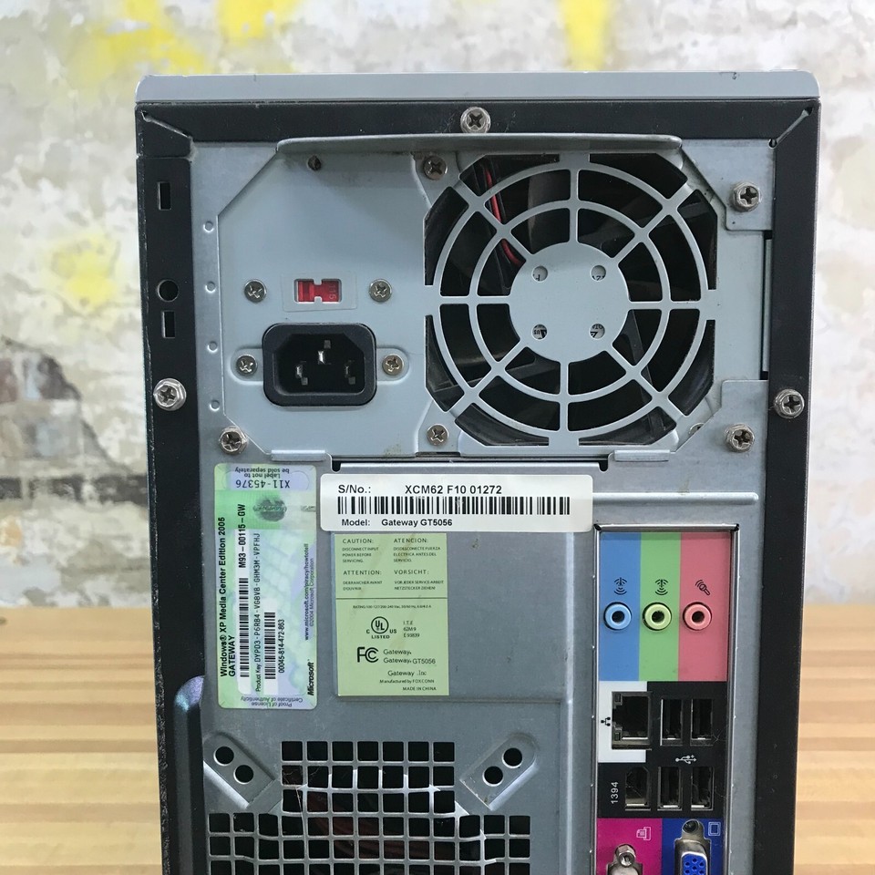 Gateway GT5056 PC Retro Gaming AMD Athlon 2.00GHz 1GB RAM Windows XP ...