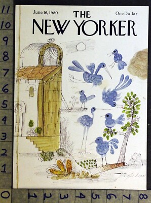 1980BLUEBIRD GARDEN DECOR HOUSEHOLD JOSEPH LOW ARTIST NEW YORKER COVER ...
