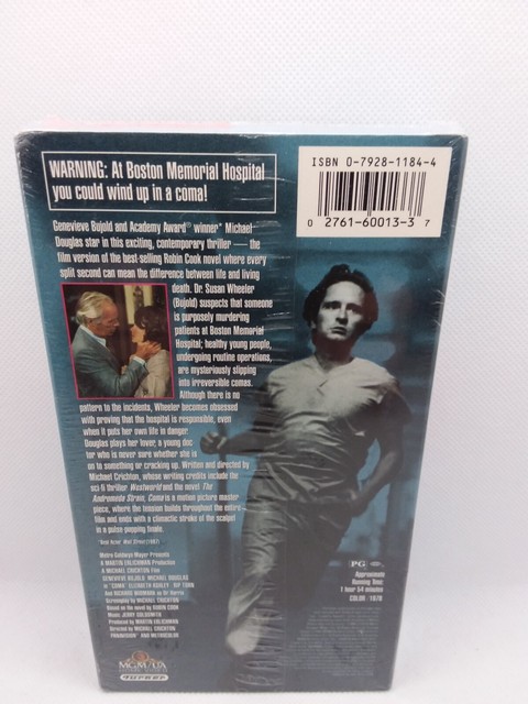 Coma VHS Michael Douglas Genevieve Bujold for sale online | eBay