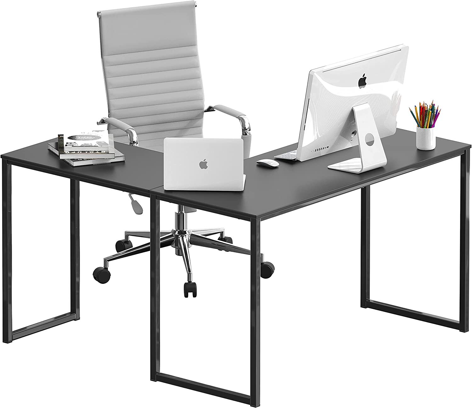 L Shaped Office Computer Desk Home Corner Workstation Study Table ...