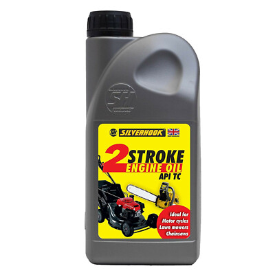 2 TWO STROKE ENGINE OIL 1L LITRE FOR CHAINSAW STRIMMER BRUSHCUTTER CUT ...
