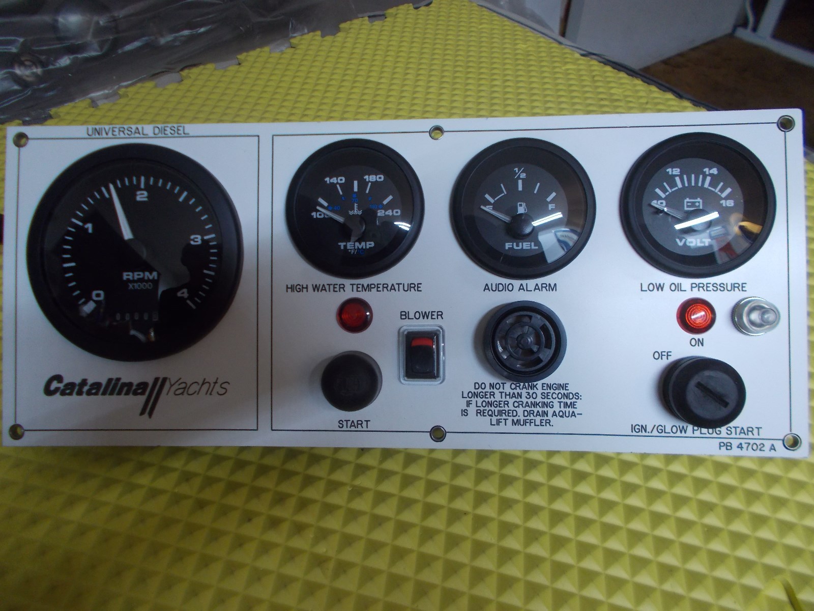 Replacement M-25 Universal engine instrument panel? | Sailboat Owners ...