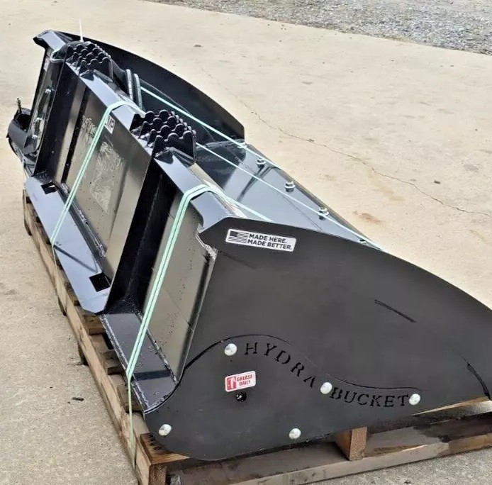 New 84" Hydra Bucket Power Rake Bucket Attachment for Bobcat, Cat ...