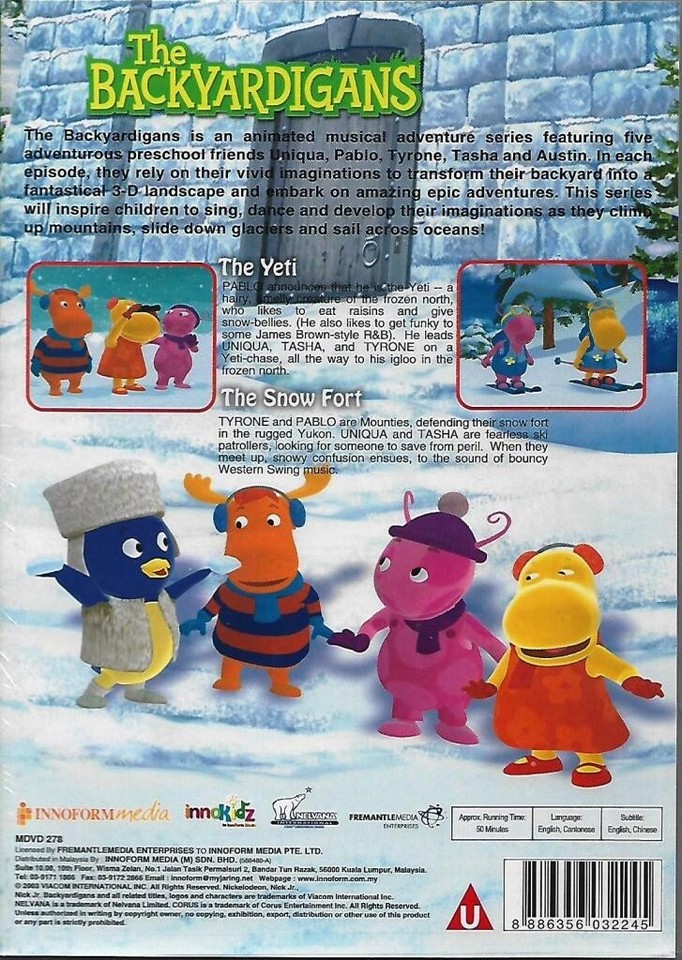 The Backyardigans The Yeti Snow Fort DVD Malaysia Release Free Ship ...