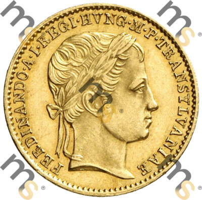 G-AUT-1837.5 Unique Stamp Austria 1 Ducat Ferdinand I 1837 Or Gold Only ...