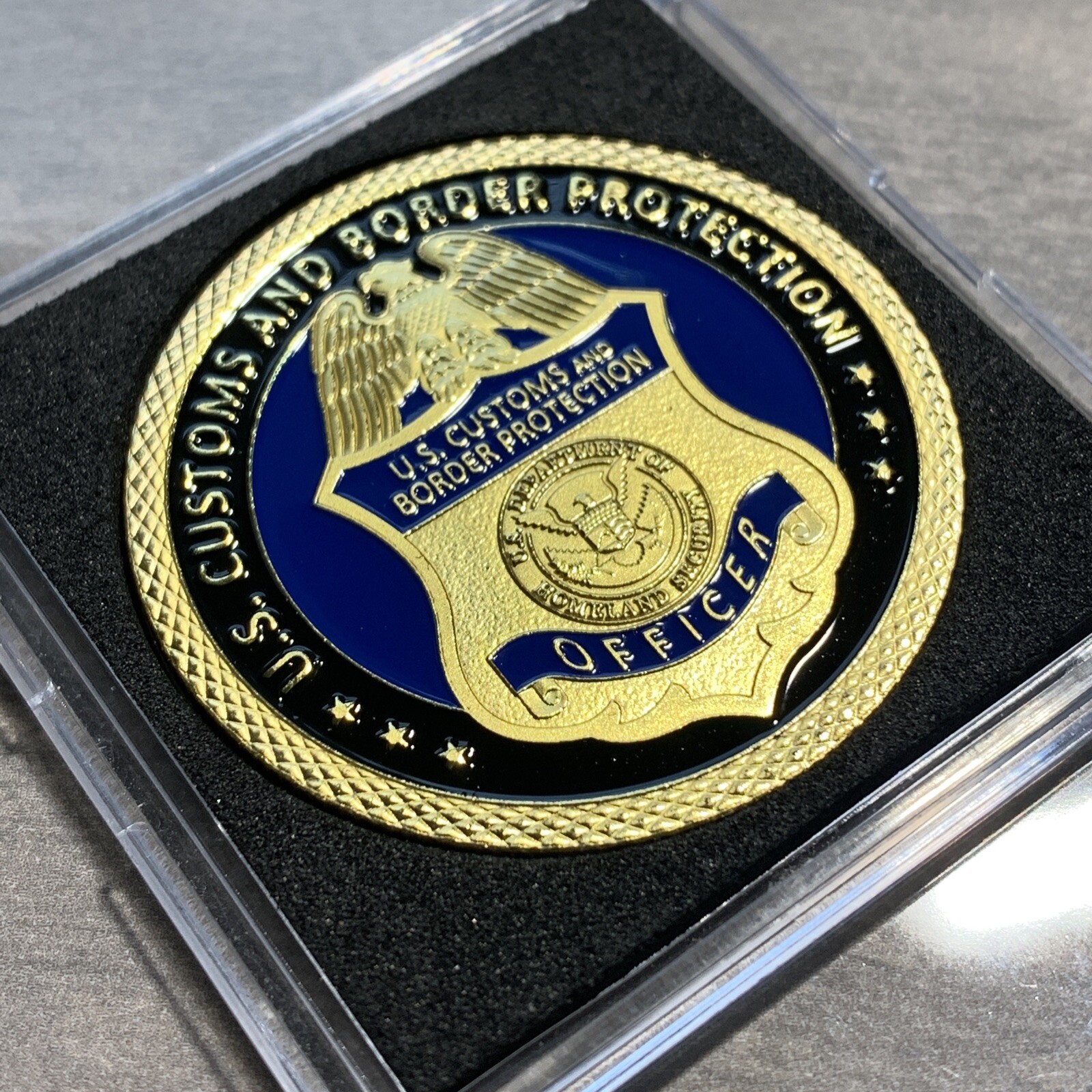 United States DOHS "Customs & Border Protection" Challenge Coin 40mm w ...
