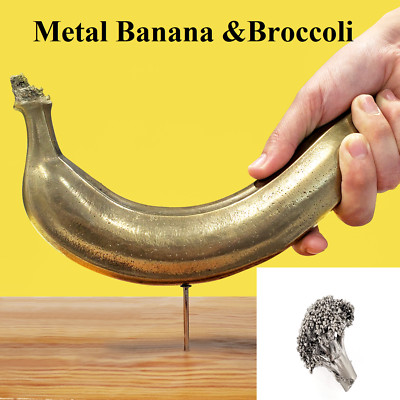 Metal Banana Hammer DX Bronze Broccoli Stainless Steel Paperweight Fake ...