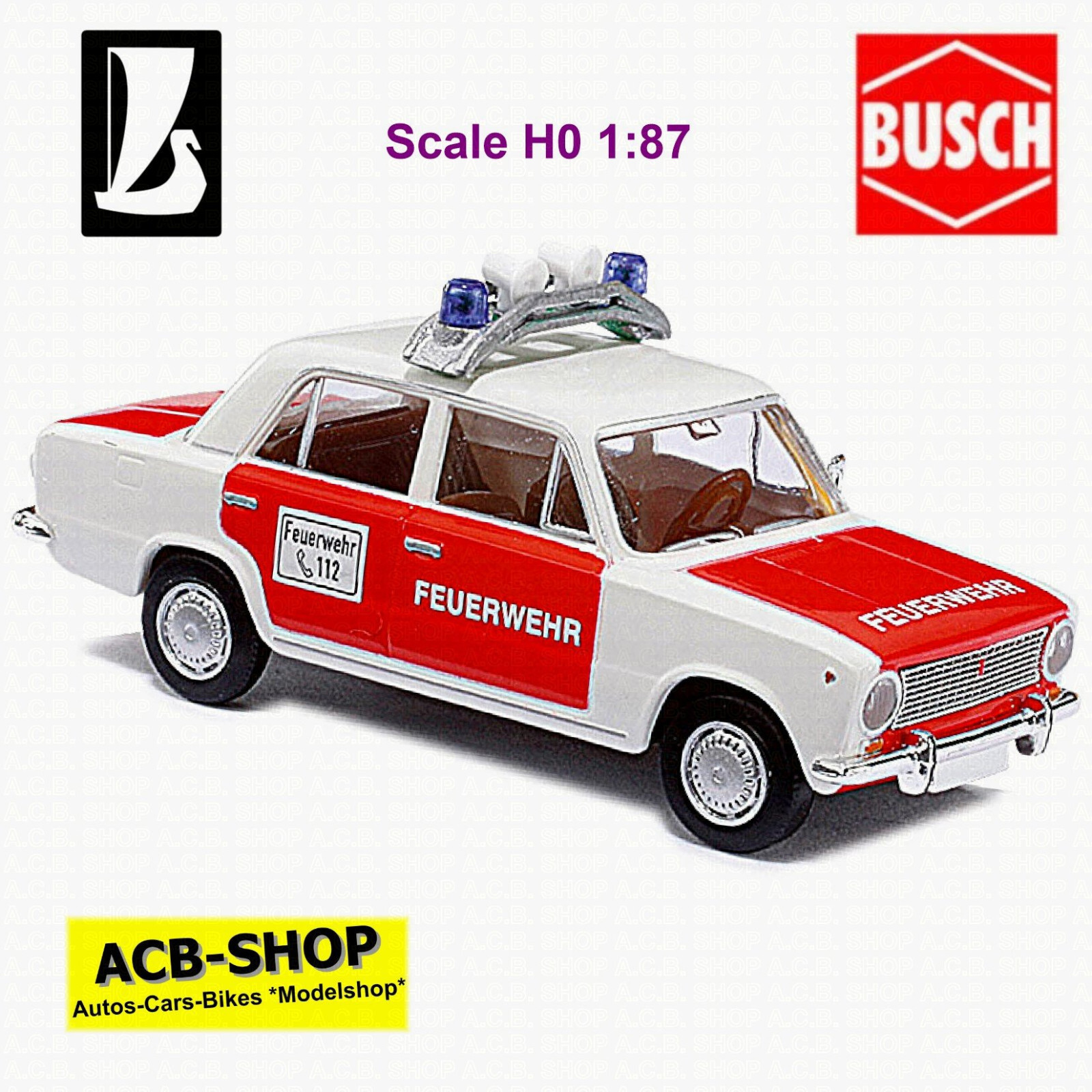 Lada 1200 Limousine WAS2101 VAZ-2101 Schiguli 1970-88 Fire 1:87 Busch ...