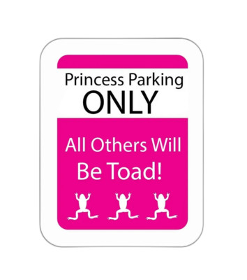 Pink Princess Parking Sticker Decal | eBay