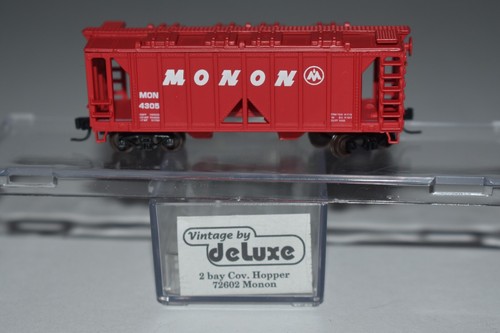 N Scale Deluxe Monon 33' Twin Bay Covered Hopper 4305 C46838 | eBay