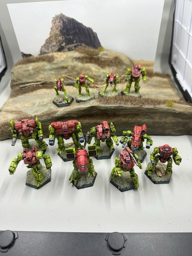 Painted Battletech Battlemech 3 Lances of 9th Sian regulars Liao ...