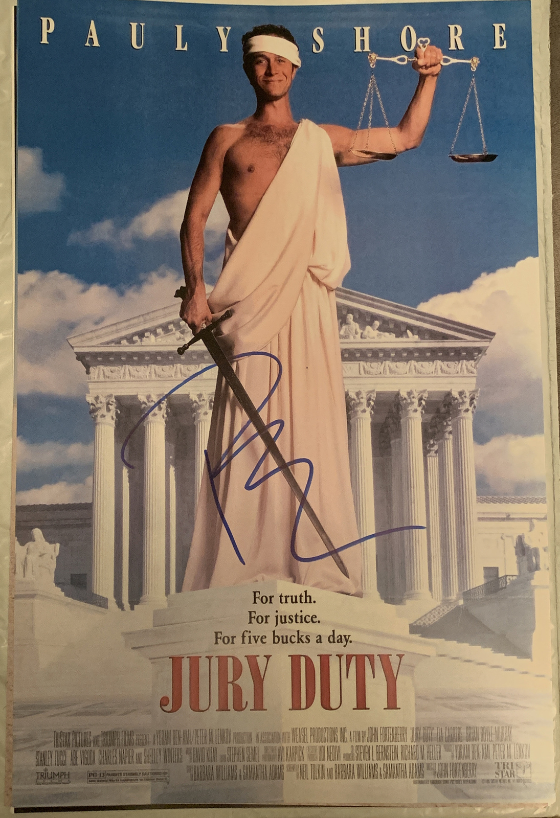 Pauly Shore Signed 11x17 Movie Poster Jury Duty PROOF | eBay