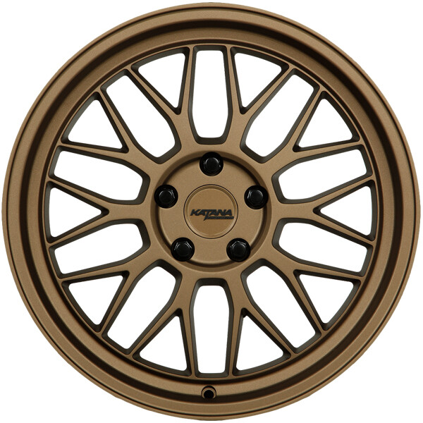 (Set of 4) Katana Racing KR06 18x8 5x100 +40mm Bronze Wheels Rims 18 ...