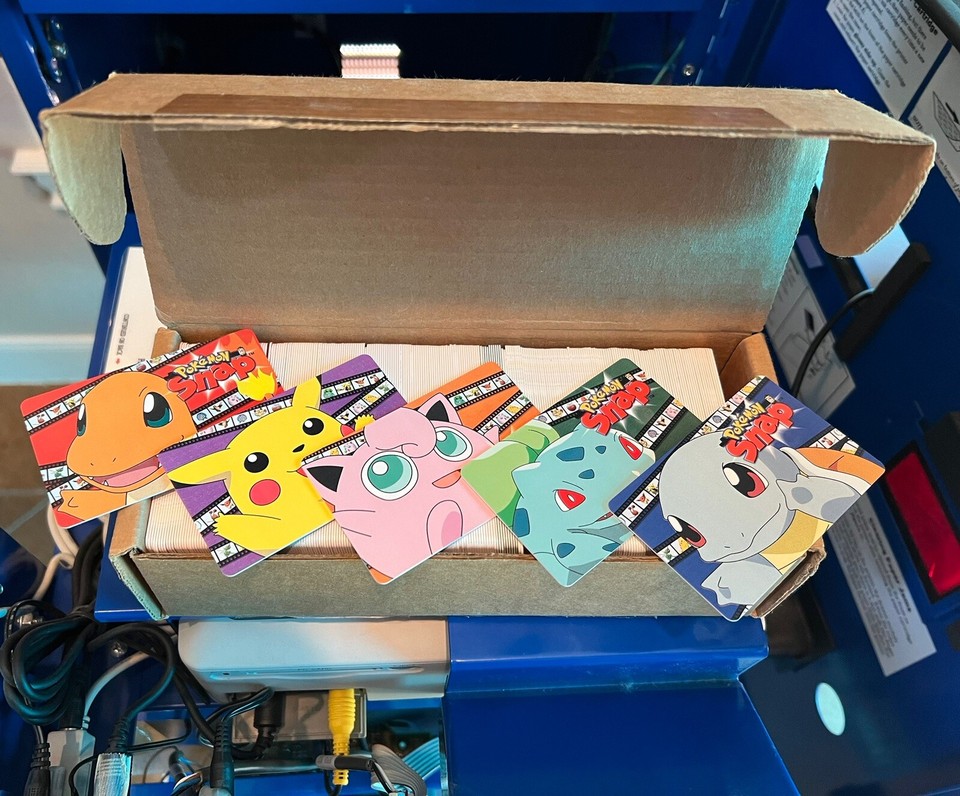 Pokemon Snap Station Blockbuster Smart Card FULL BOX-250 1999 Pikachu ...